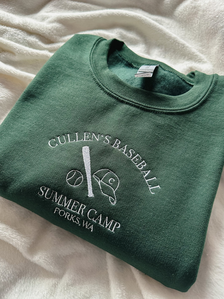 Cullen Summer Camp Unisex Embroidered Sweatshirt – borderrosedesigns